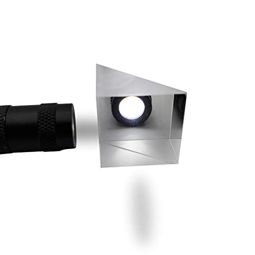 25 mm Glass Right Angle Triangle Prism, Coated Reflecting Prism, Right Angle Prism Mirror, Component for Precision Optical Instruments