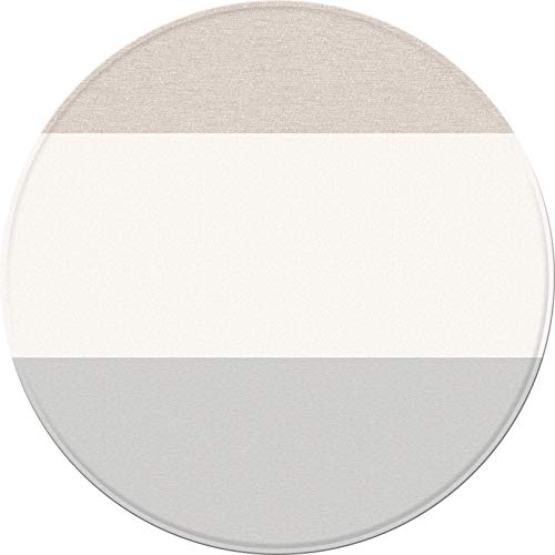 Parklon Pure Soft Round Mat Double Herringbone/Macaroon (54.3 x 54.3 x 0.47 in.)