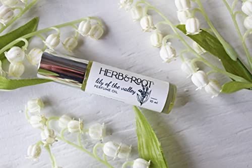 Herb & Root Lily of the Perfume for Oil Roll On for Women | Light, Fresh, Airy Classic Muguet Fragrance | Long-Lasting and Clean Perfume | Alcohol Free