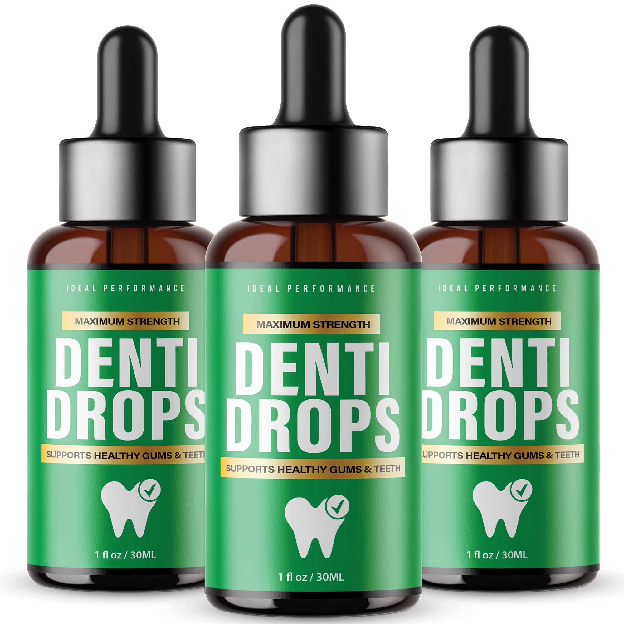 (3 Pack) Denti Drops for Gums Dentidrops Dental Dropper Healthy Gum and Teeth Liquid Drops Mouth (6oz)