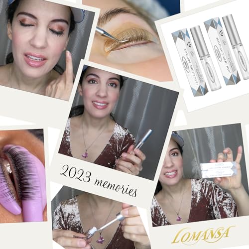 Lomansa Lash Lift Glue 2PCS, Eyelash Lift Glue Adhesive Perming Rod Strong Fix Glue for Lashes and Brows Curl