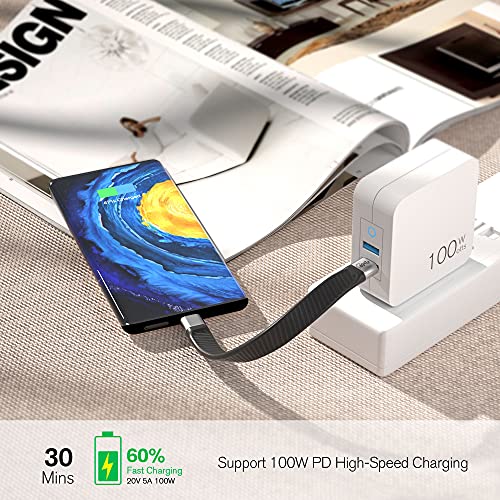 LamToon 40Gbps USB4 Compatible with Thunderbolt 4 Cable, 100W Charging,40Gbps Data Sync, Short USB C Cable Supports 8K Display, Compatible with Thunderbolt 3 and USB C 3.1 for External SSD,Hub,Docking