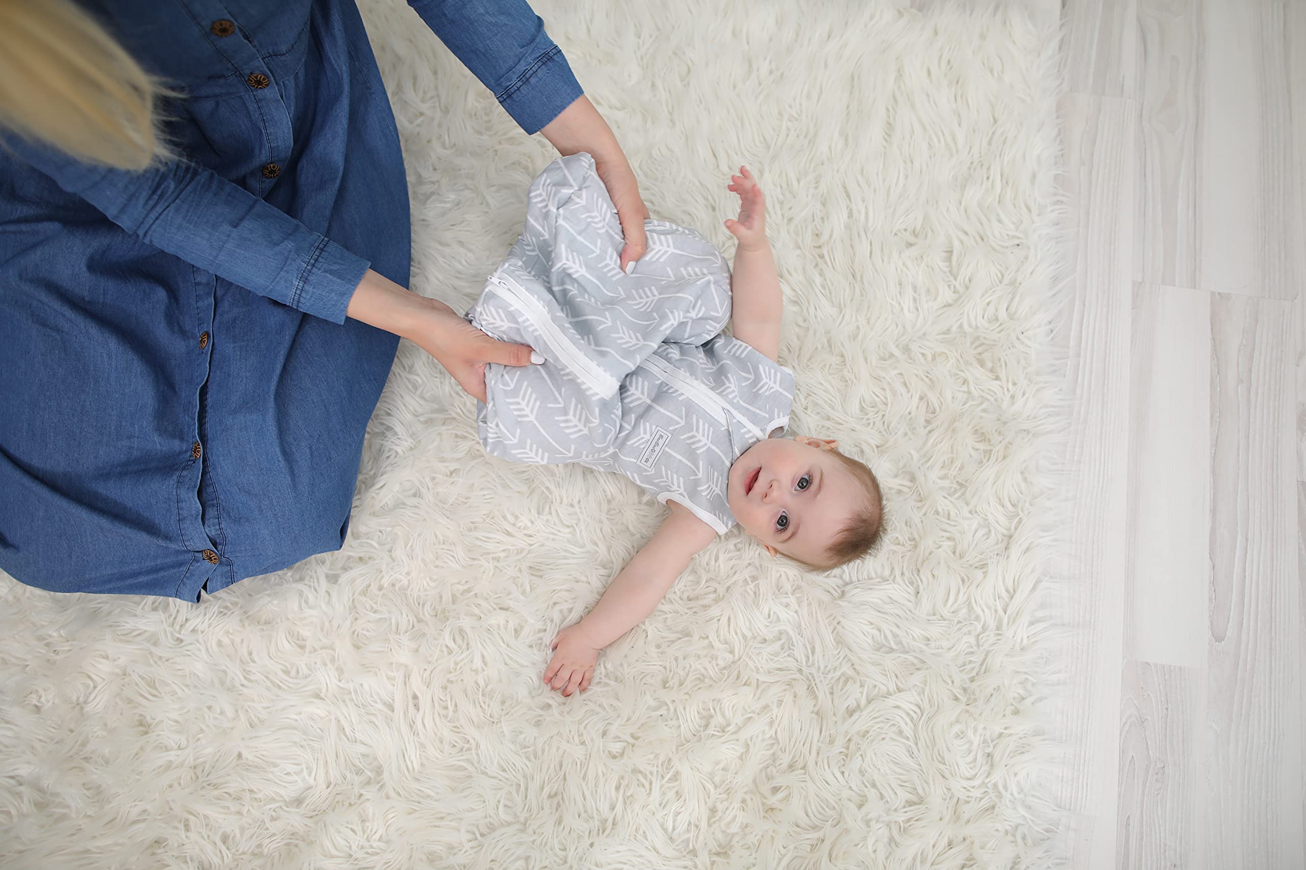 Baby Sleeping Bag Sack – Infant Sleeping Bags 18-24 Months – 3 Pack - Cotton Wearable Blanket Baby Sleep Bag – Unisex Zip Up Baby Bag for Babies