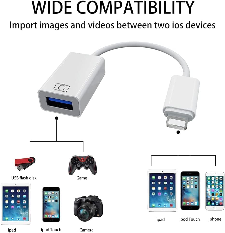 [Apple MFi Certified] Apple Lightning to HDMI Adapter for iPhone to TV, 1080P Digital AV Adapter Sync Screen Connector Cable Compatible for iPhone 14 13 12 11 XS XR X 8 iPad to HDTV Projector Monitor