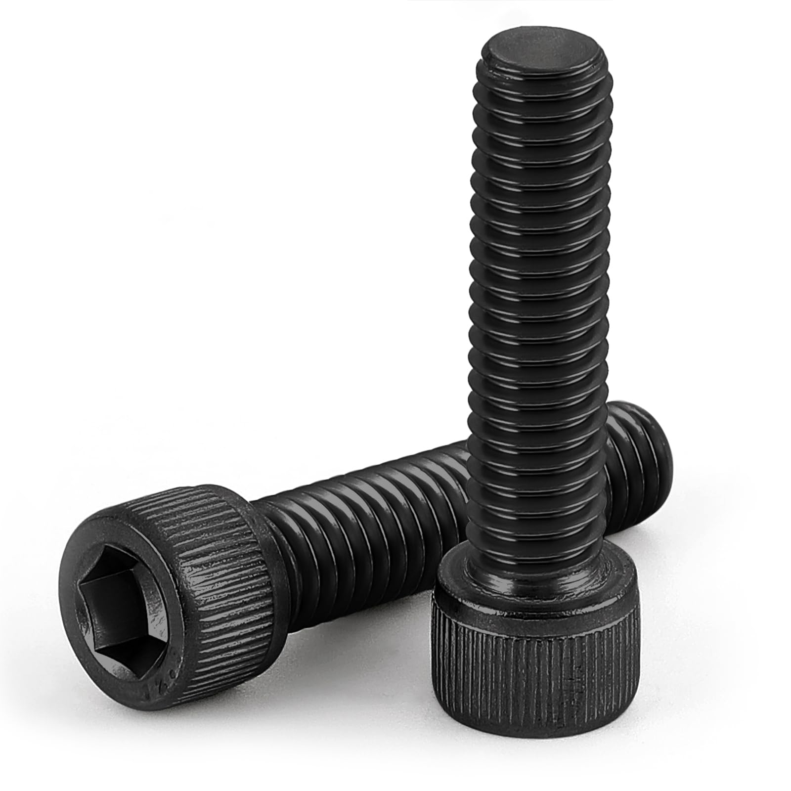 M8-1.25 x 20mm (10mm to 120mm Available) Socket Head Cap Screws, Allen Socket Drive, 12.9 Alloy Steel, Full Thread, Black Oxide, 20 PCS
