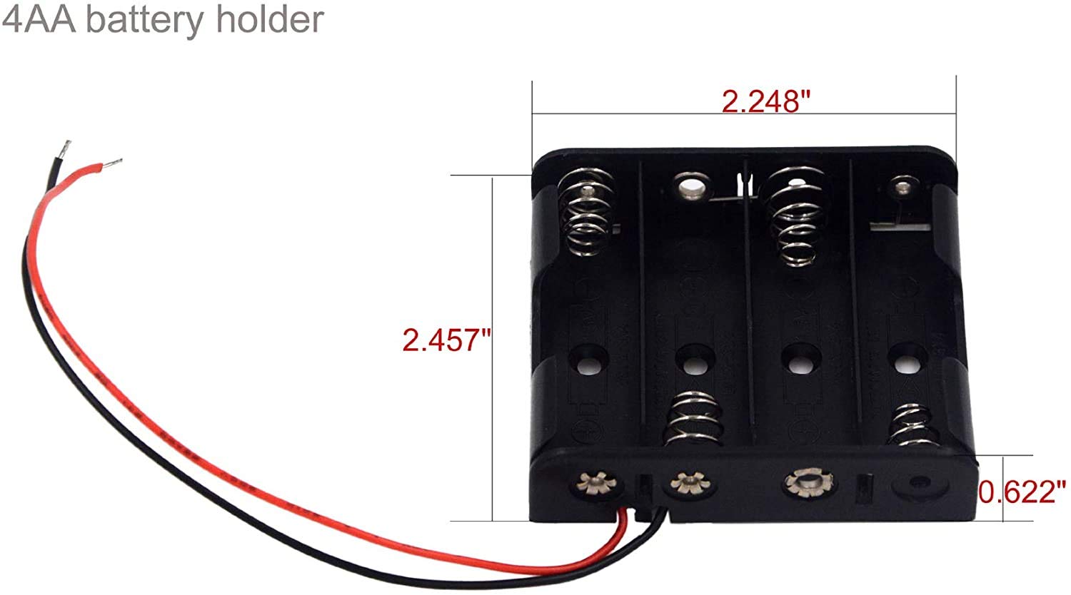 (Pack of 8)AA and AAA Battery Holders: 1Pc 1 AA Holder, 1Pc 2 AA Battery Holder, 1Pc 3 AA Holder, 1Pc 4 AA Battery Holder, 1Pc 1AAA Holder, 1Pc 2 AAA Battery Holder, 1Pc 3 AAA Holder, 1Pc 4 AAA Holder