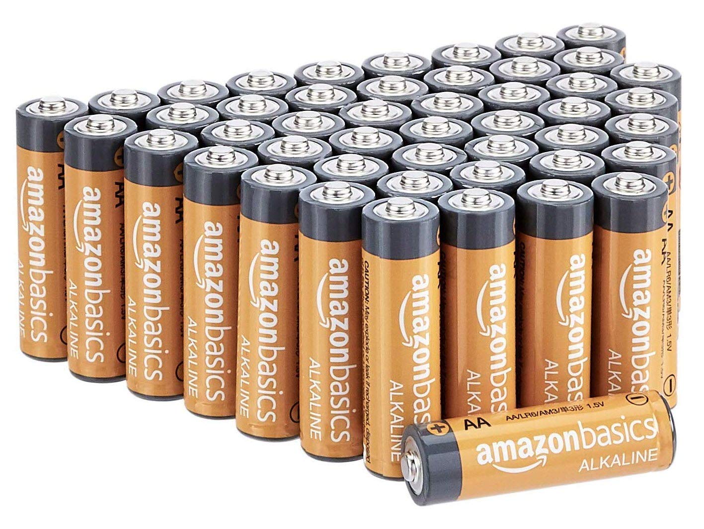 Amazon Basics 100 Pack AAA High-Performance Alkaline Batteries, 10-Year Shelf Life, Easy to Open Value Pack & 48 Pack AA High-Performance Alkaline Batteries, 10-Year Shelf Life