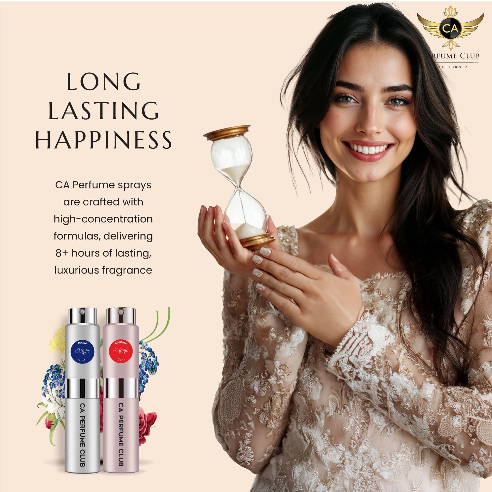CA Perfume Impression of A La Rose For Women Fragrance Dupes Eau de Parfum Spray Bottle 0.27 Fl Oz/8ml-X1