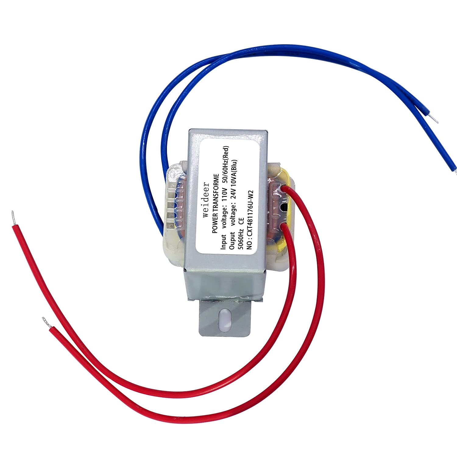 weideer Input 110V 50/60HZ Output 24V 10VA Power Transformer AC/AC Single Phase Transformer for Lighting Power Supplies, Audio Equipment etc. Various Small Power Supplies K-030