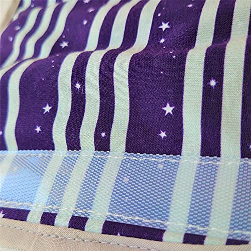【angelette】Baby Carrier Reversible Sucking Pads/Car Seat Strap Covers/Stroller Belt Covers/Drool Pads/Teething Pads (Navy Stripe)