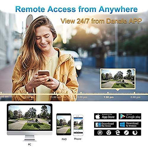 【Full Color Night Vision】 Anpviz 8MP IP PoE Security Bullet Camera, Starlight IP Camera with Audio/Microphone, IP66 Waterproof Outdoor Home Surveillance , Motion Detection