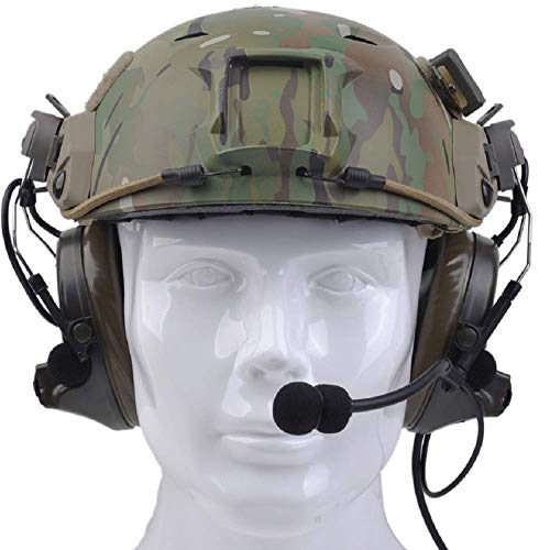 【Z-TAC Official Store】 ZTactical zComta II TacticalHeadset (Z041-FG) + Rotatable Adapter for Fast (Z147)+ U94 zPTT Kenwoo Push-to-Talk(Z113-KEN) NoiseCanceling Sound Collection G:1 NonMilSpec OD