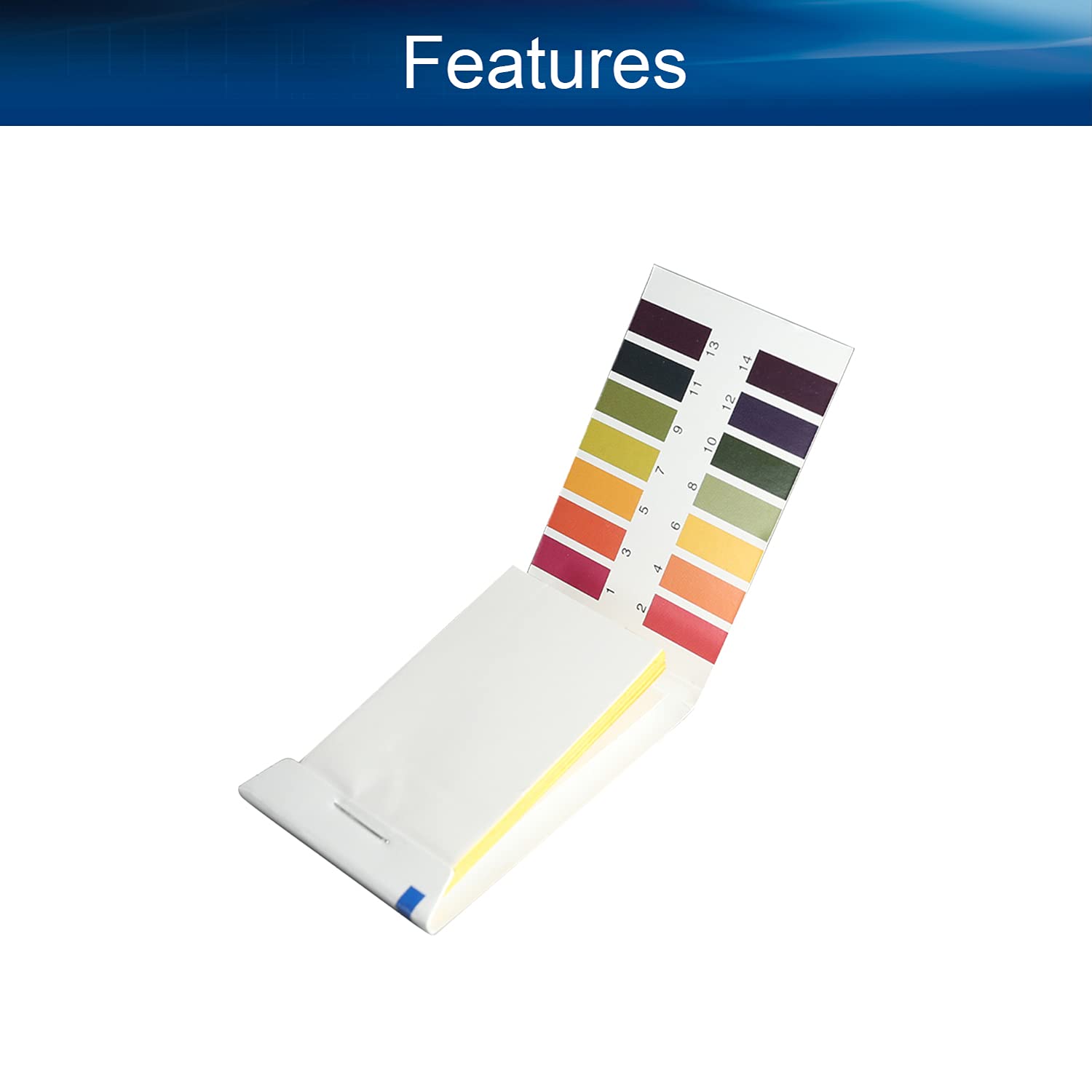 Bettomshin 10 Packs of 800 Strips PH 1-14 Test Paper Litmus Strips Tester Indicator Paper 80Pcs Per Pack for Garden and Soil Testing