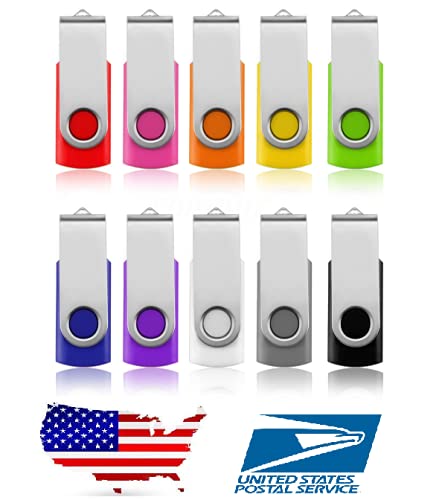 USA, Wholesale/Bulk/Lot 10Pcs USB Flash Drives Thumb Data Storage Pen U Disk Memory Stick (10X 16MB (Not GB))