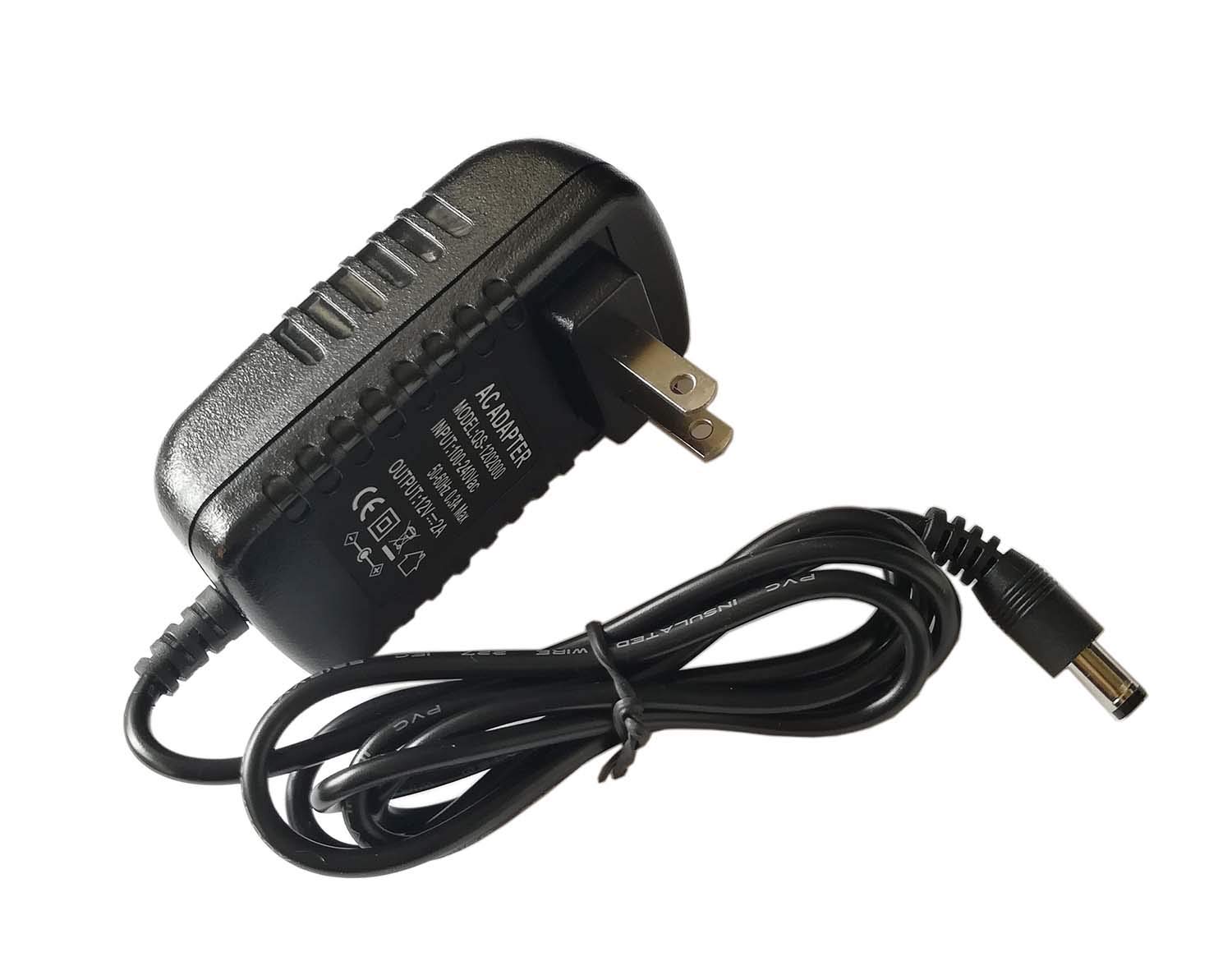 Easyday Universal 12V 2A 24W Power Supply Adapter Switching AC/DC for LED Strip Light Transformers 5.5/2.1 with 100-240V US Plug 2.1mm X 5.5mm