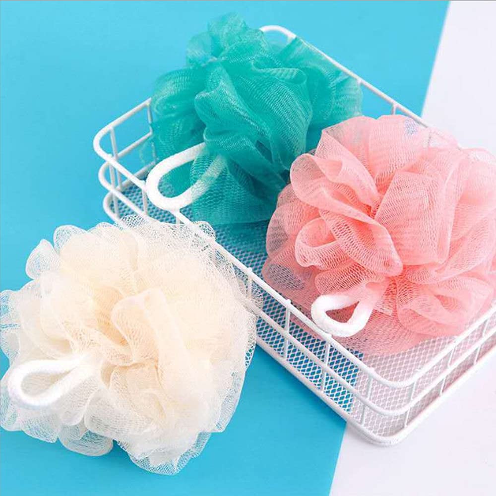 10 Pack Loofah Bath Sponge,Small Size Colorful Loofahs,Soft Exfoliating Shower Lufa,Mesh Bath and Shower Sponge for Kids and Adults