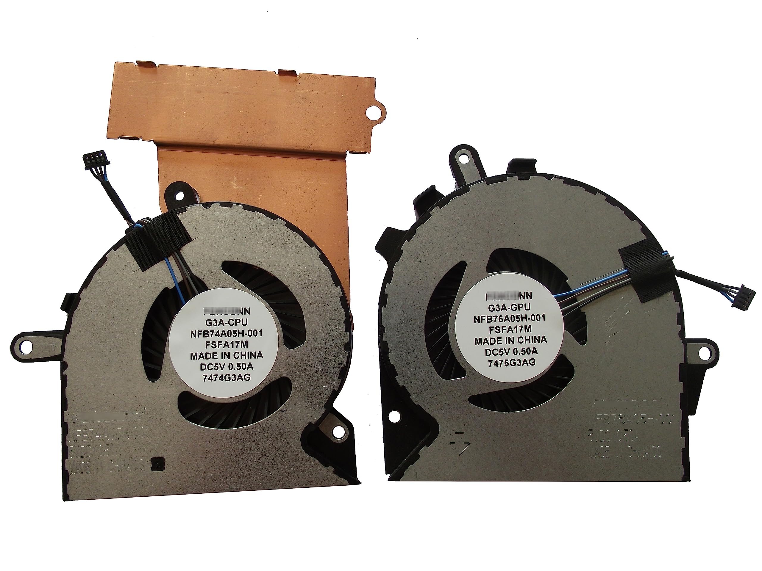 HK-Part G3A-CPU G3A-GPU CPU+Gpu Fan for HP Omen 15-CE 17-an Series Laptop 929455-001 929456-001