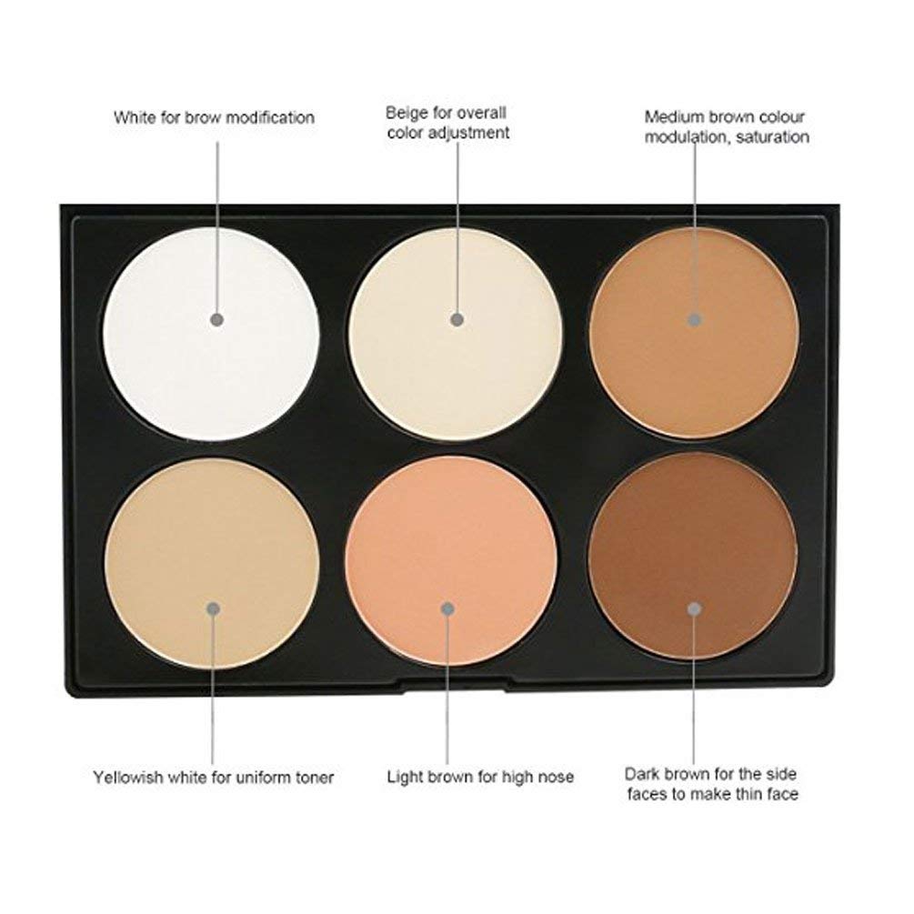 iMeasy Makeup Contour Kit Highlight and Bronzing Powder Palette Pigment Blush Palette - 2/4 / 6 Colors