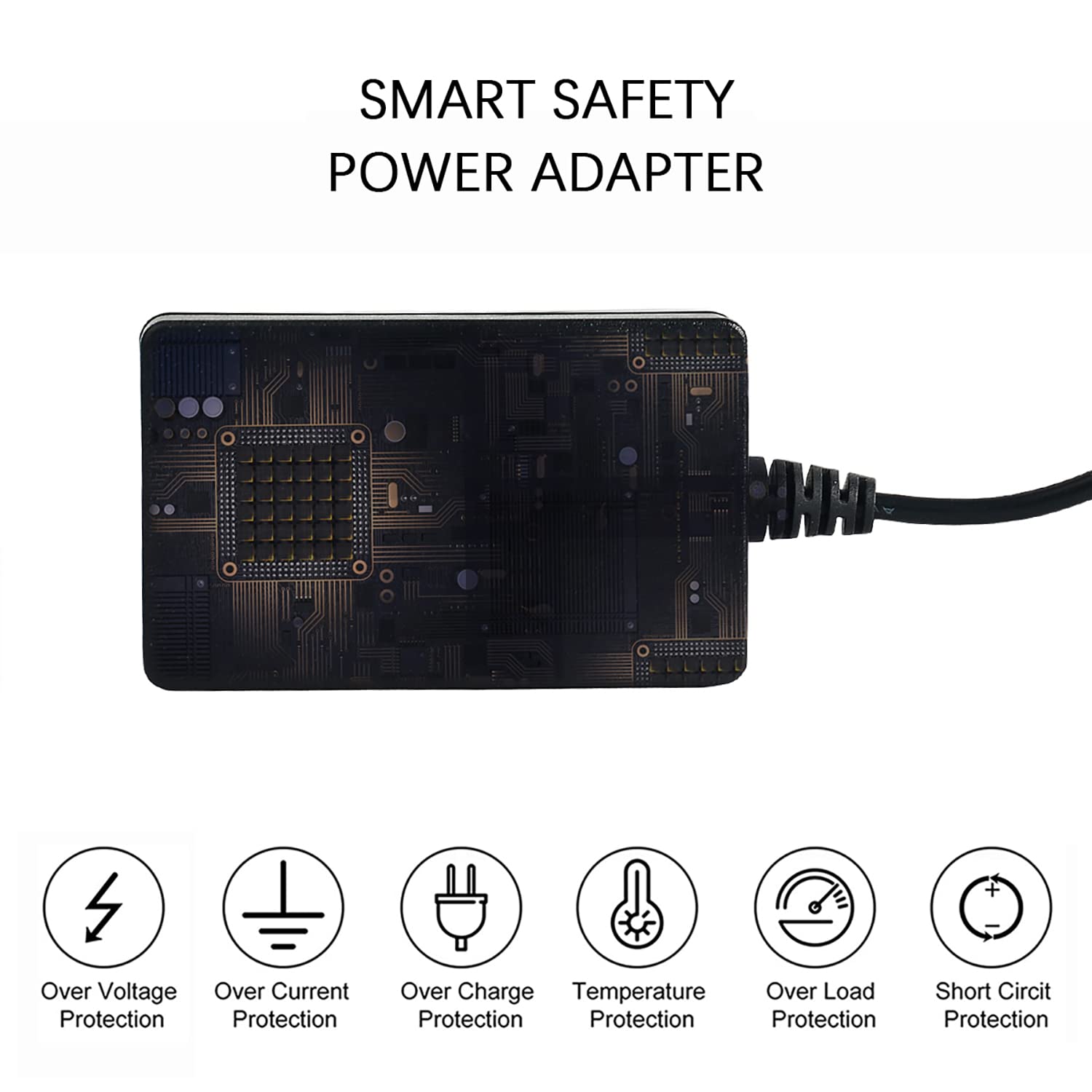 26V 1A Extra Long 6.6FT FEIYIU Power Supply Charger Cable (Input AC 100V-240V, Output DC 26 Volt 1 Amp 26 Watt) Adapter Transformer Converter DC 5.5mm x 2.1mm / 5.5mm x 2.5mm