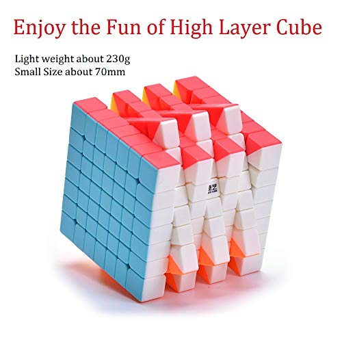BestCube 7x7 Cube Stickerless Qixing 7x7x7 Speed Cube Puzzle Gifts Toys(67mm)