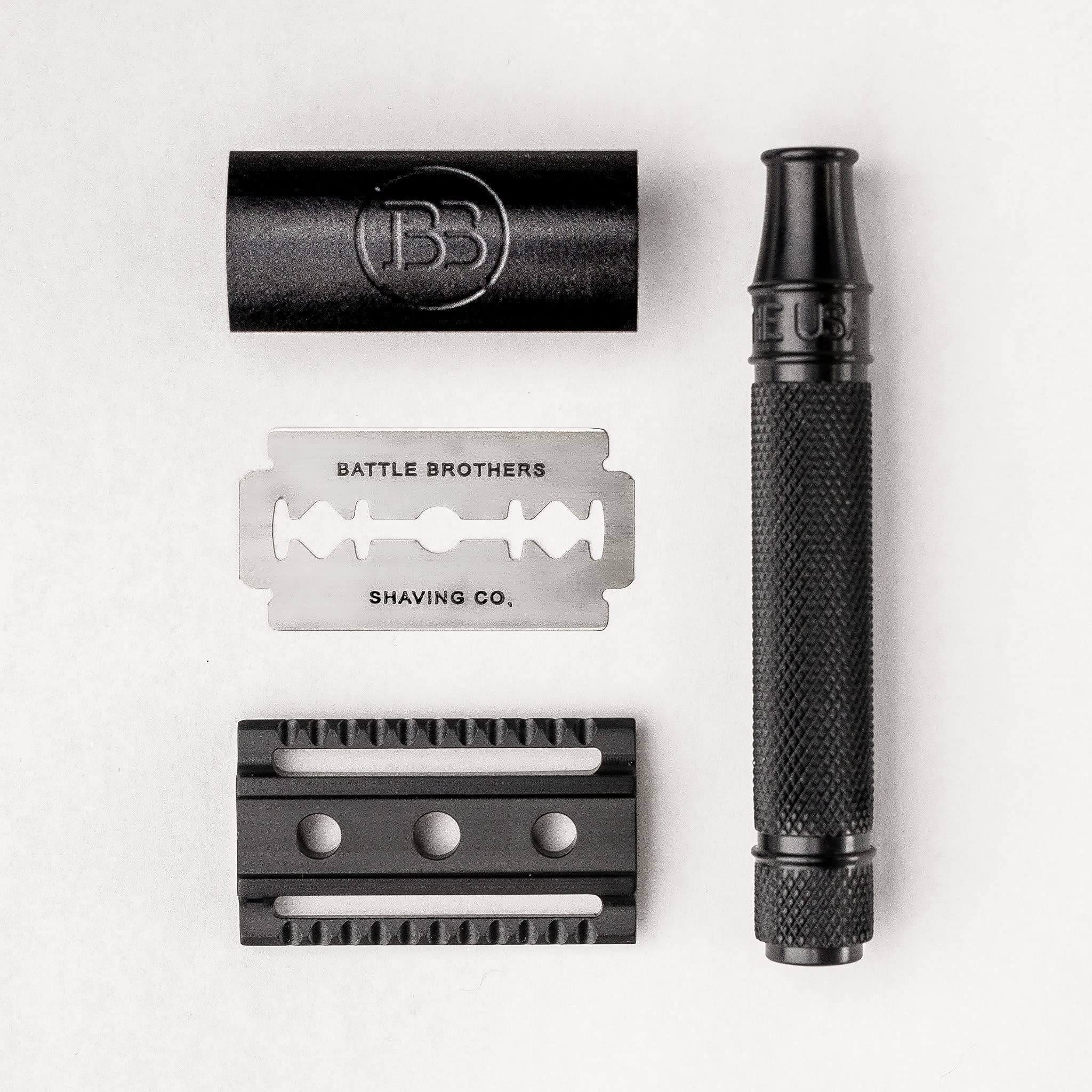 "American Razor" MkII Double Edge Safety Razor for Men made in the USA | Battle Brothers Shaving Co.