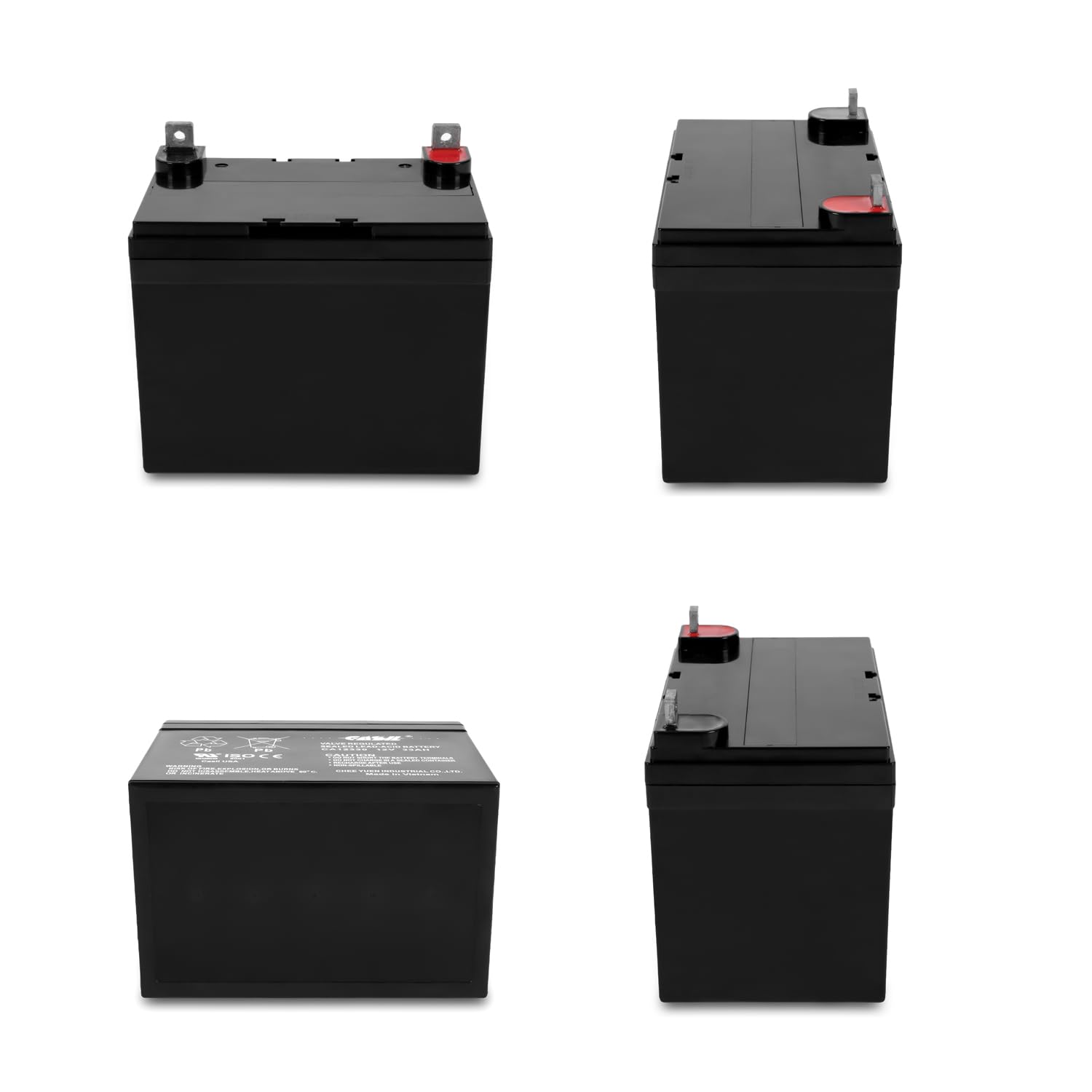 Casil 12V 33Ah Replacement Battery Compatible with Golden Technology Companion Scooter Bug Regent GRV Driver Iron Remote Caddy GTO SL050 Slide Gate Operator SW100 Swing Ibis XP 2 Pack