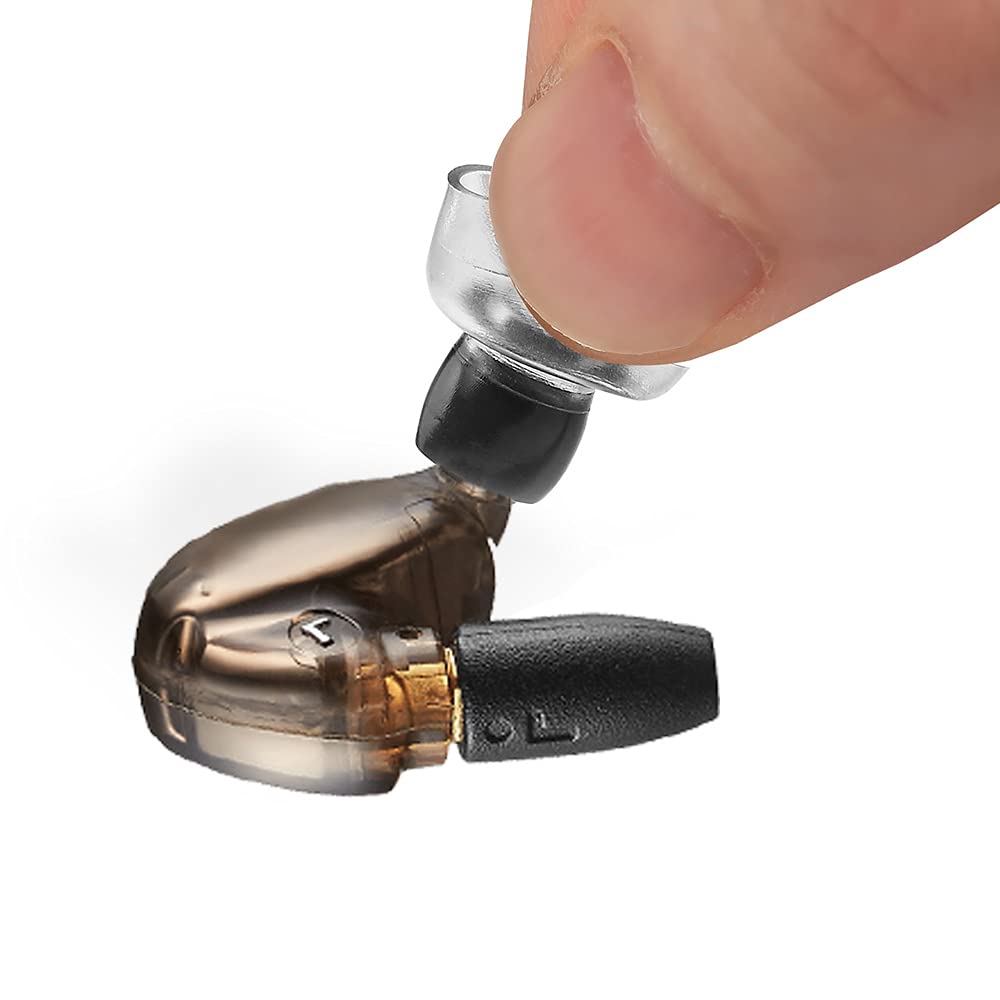 AZLA SednaEarfit Crystal Standard (SS/S/MS) - Earbud Tips for Wireless Headphones - Noise Canceling Earbuds Replacement Tips - Eartips Compatible with Shure, Sony, Beats, Sennheiser, Jabra, and JBL