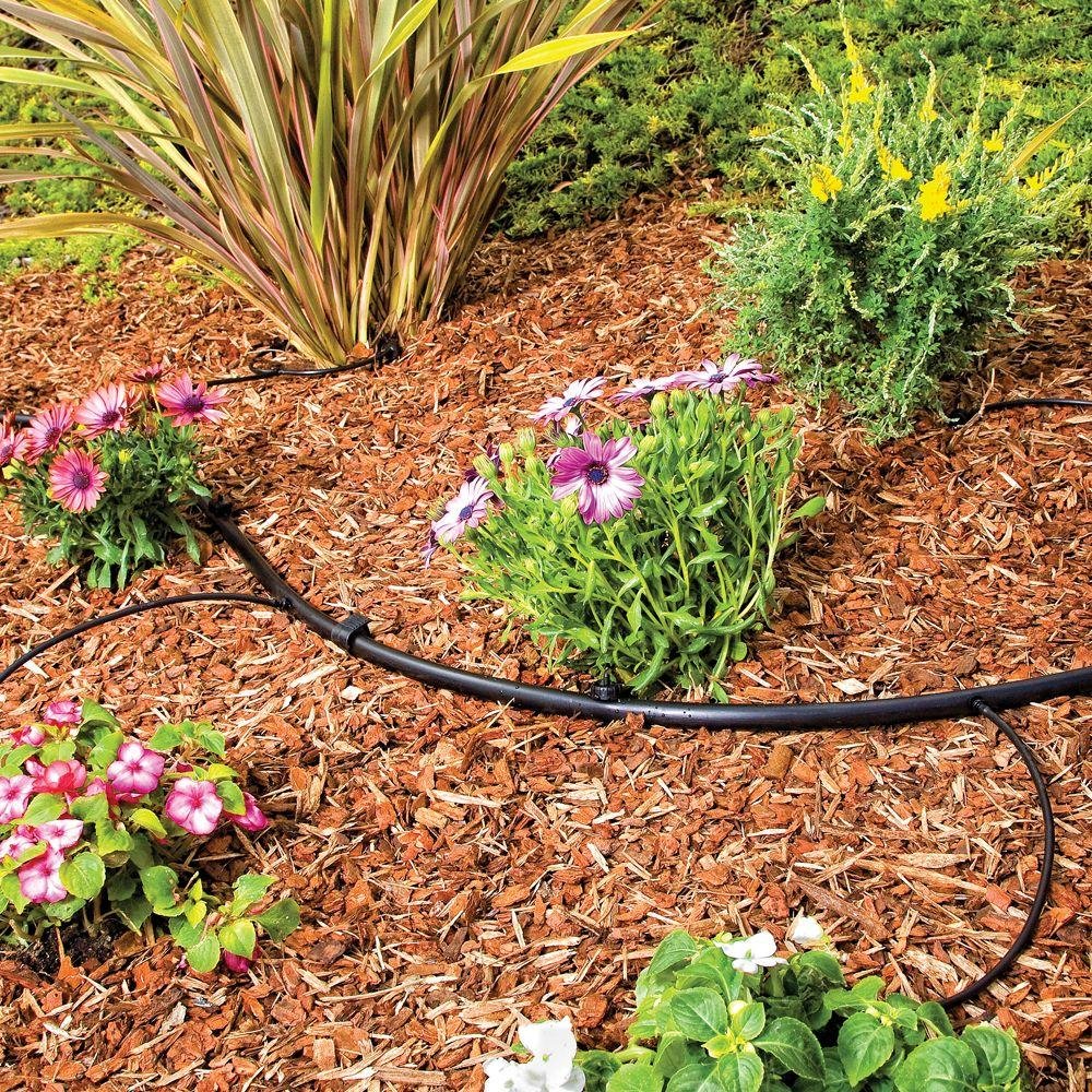 USA MADE - Irrigation Drip Line Emitter Tubing 100', 12" Emitter Spacing, 1/4" .52 GPH, color black (.170 ID x 240 OD)