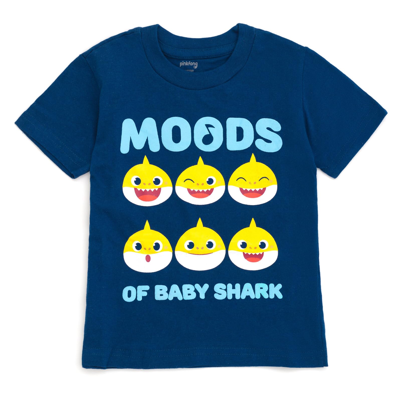 Pinkfong Baby Shark Daddy Shark Mommy Shark Infant Baby Boys 3 Pack Graphic T-Shirts Blue/Grey 24 Months