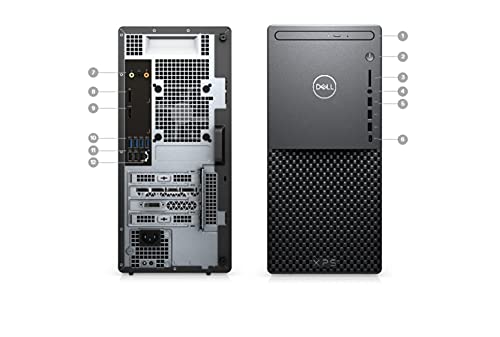Dell XPS 8940 Desktop | Core i7-10700 - 1TB HDD + 512GB SSD Hard Drive - 32GB RAM - Nvidia GeForce RTX 3060 Ti | 8 cores @ 4.8 GHz - 8GB GDDR6 Win 10 Home Black