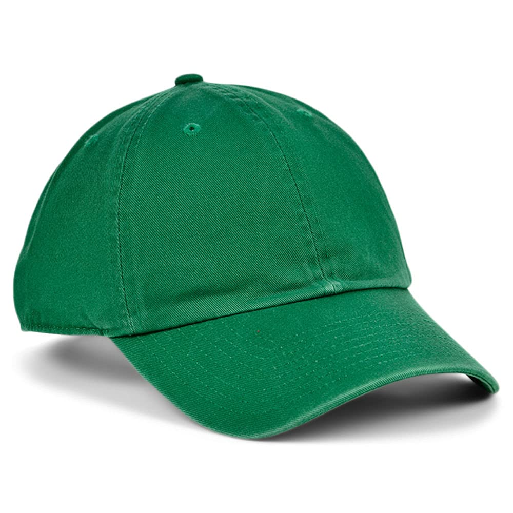 '47 Blank Classic Clean Up Cap, Adjustable Plain Baseball Hat for Men and Women – Kelly Green Cap