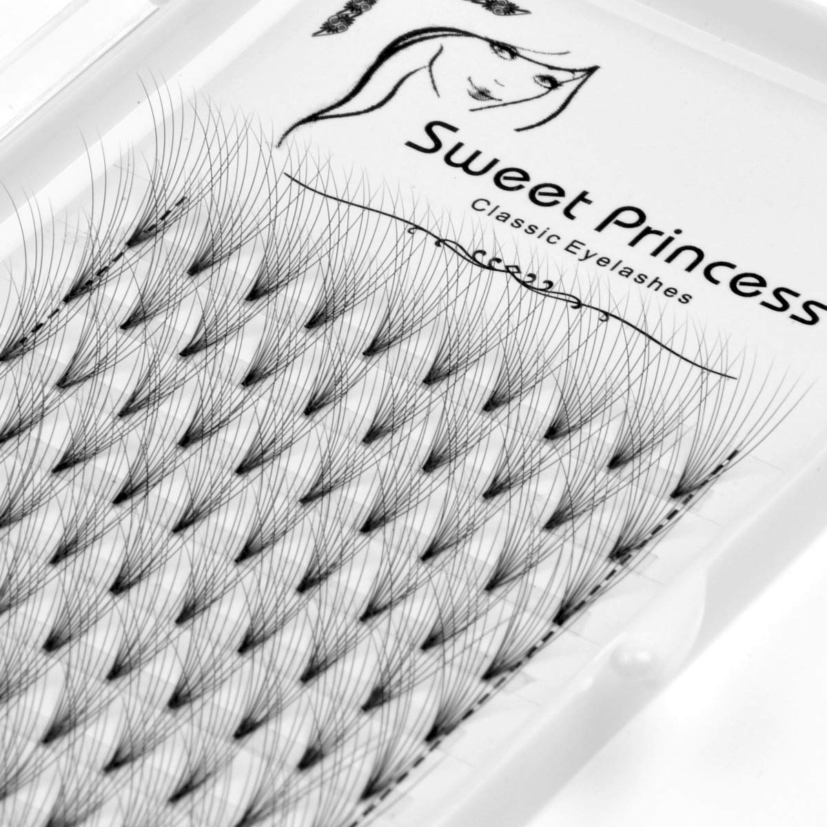 120Pcs 10Roots Individual Cluster Fake False Eye lashes Thickness 0.07mm D Curl Volume Premade Fans Eyelashes Extension 8-16mm to Choose (13mm)