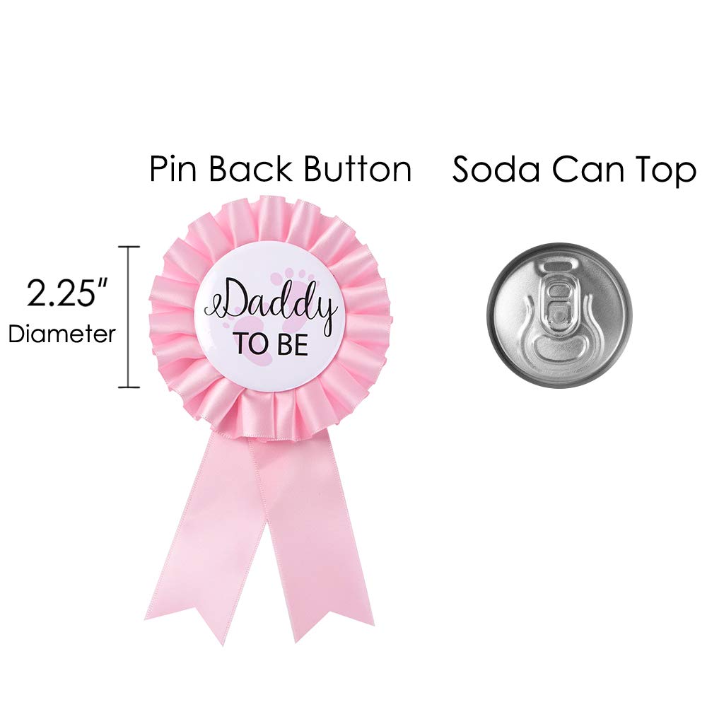 "Growing a Princess" Sash & Flower Crown & Daddy to be Button Pin Kit - Baby Shower Sash Princess Baby Shower Baby Sprinkle (Pink & Gold)