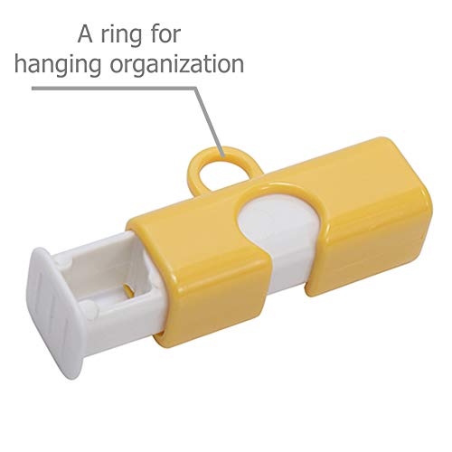 EIKS 6pcs Bag Clips Snap Twist Tie Replacement for Food Fruit Bread Bag Cinch Easy Squeeze & Lock