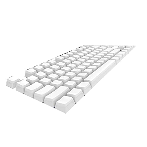 104 Keys Pudding Keycaps OEM Profile Double Shot PBT Backlight Keycaps for Mechanical Gaming Keyboard Cherry Mx Switch Pbt Backlit Keycaps Pudding Black White with Kingjinglo