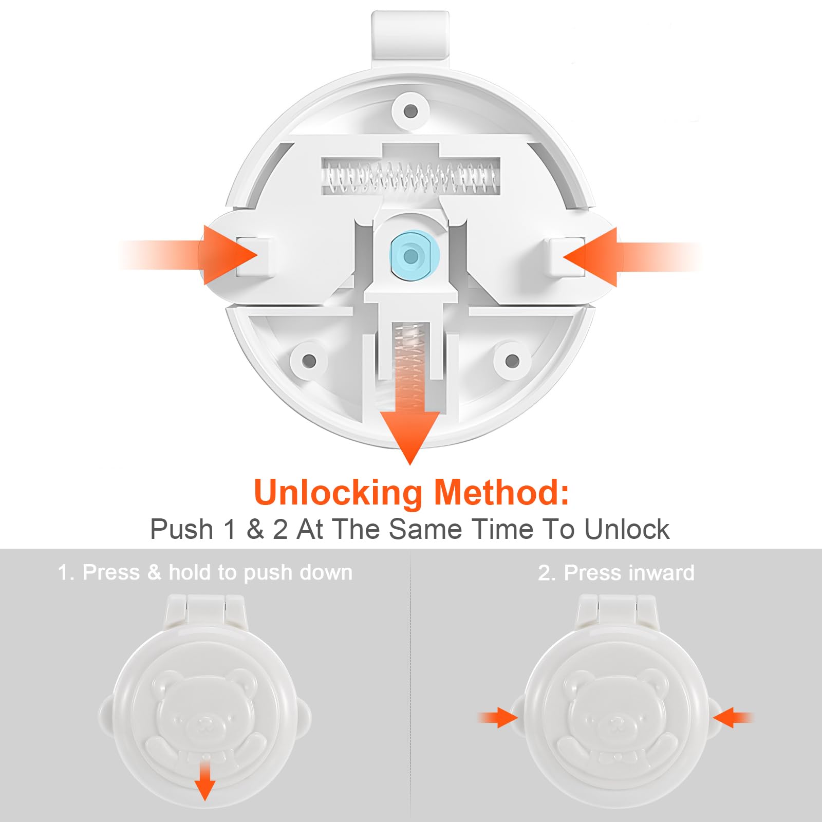 DOITOOL 4Pcs Children Safety Button Covers Security Lock,Child Proof Car Washing Machine Key Start Protection Cover,Baby Safety Prevent Pressing Device for Stove Refrigerator Washer