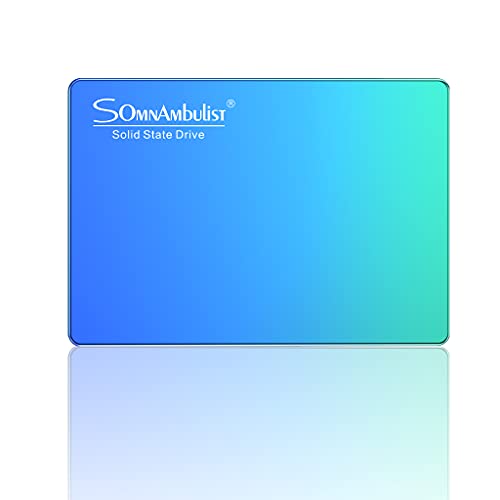 Somnambulist SATA3 2.5inch 60GB 120GB 240GB Solid State Drive SSD (Gradient Blue cyan-120GB)