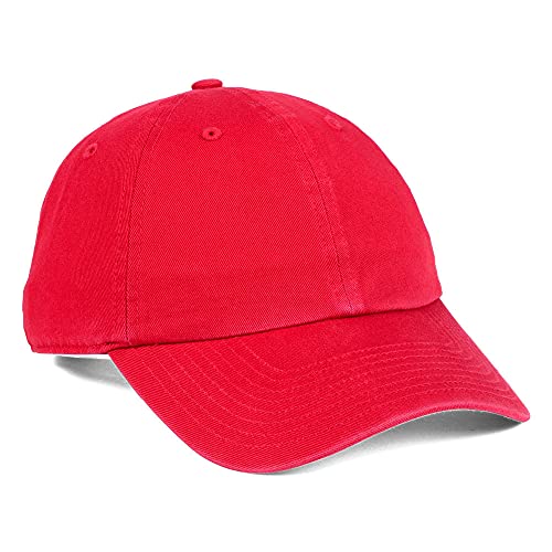 '47 Blank Classic Clean Up Cap, Adjustable Plain Baseball Hat for Men and Women β Red