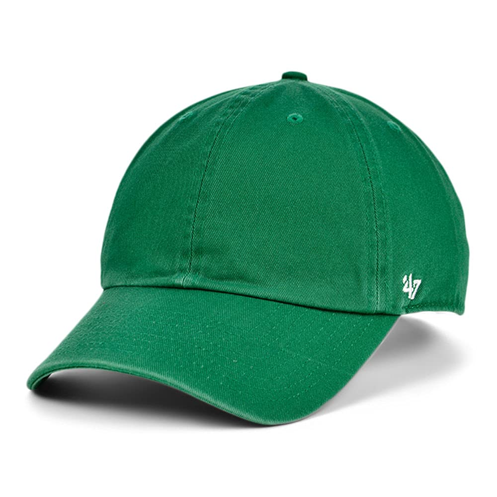 '47 Blank Classic Clean Up Cap, Adjustable Plain Baseball Hat for Men and Women – Kelly Green Cap
