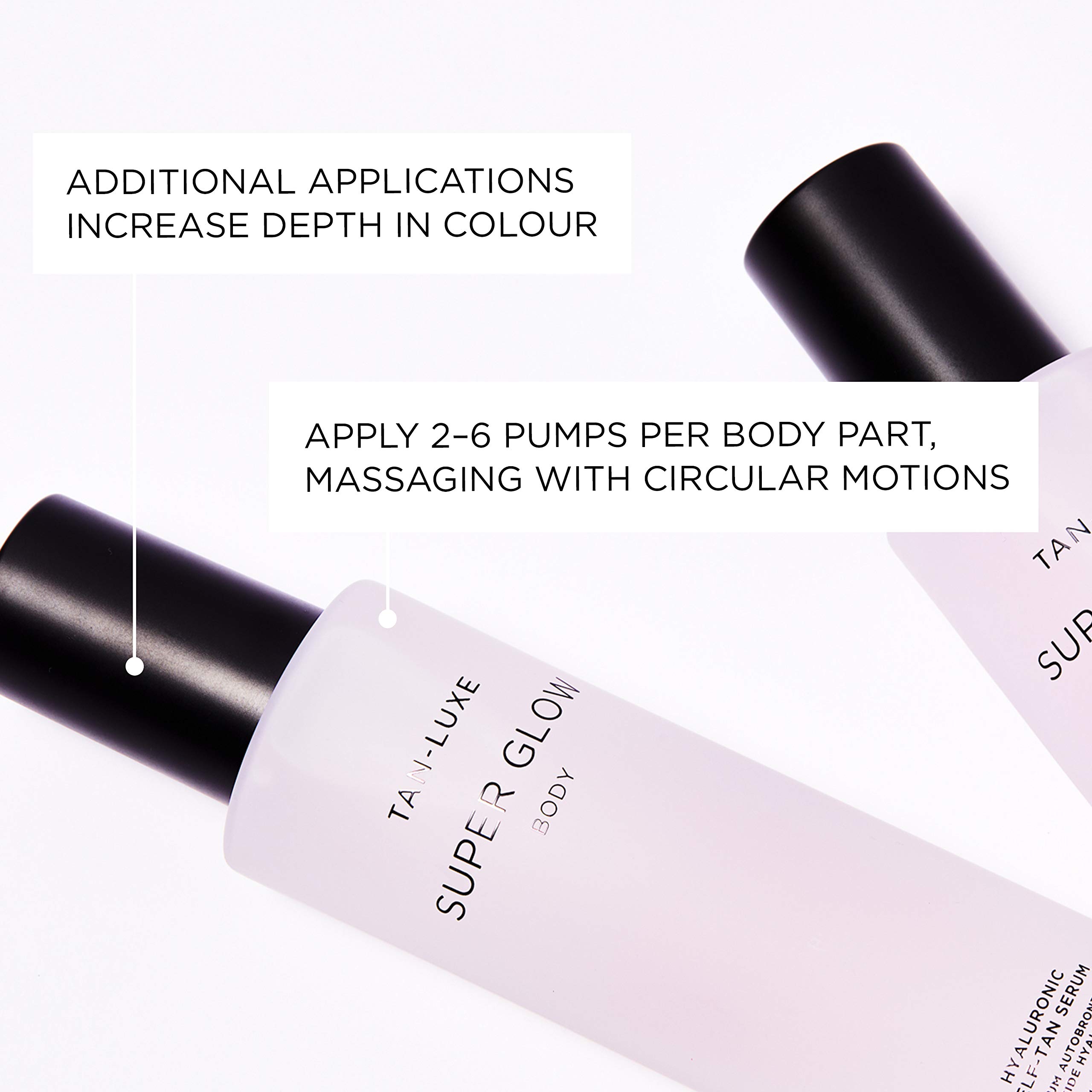 TAN-LUXE Super Glow Kit - Super Glow and Super Glow Body Hyaluronic Self Tanning Serums, 180ml - Cruelty & Toxin Free