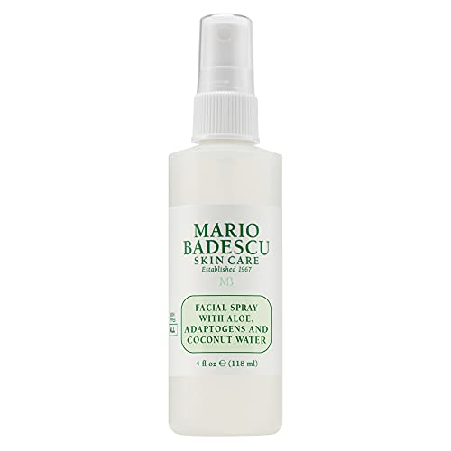 Mario Badescu Setting Facial Spray Mist with Aloe & Coconut Water, Refreshing and Hydrating Makeup Spray, Alcohol Free, Fragrance Free, Dye & Sulfate Free