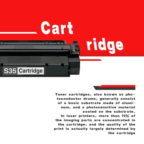(2 Black) Cartridge S35 Black Toner Cartridge Replacement for Canon S35 D320 D340 D310 D383 L170 L360 L380 PC-D320 PC-D340 Printer Toner.