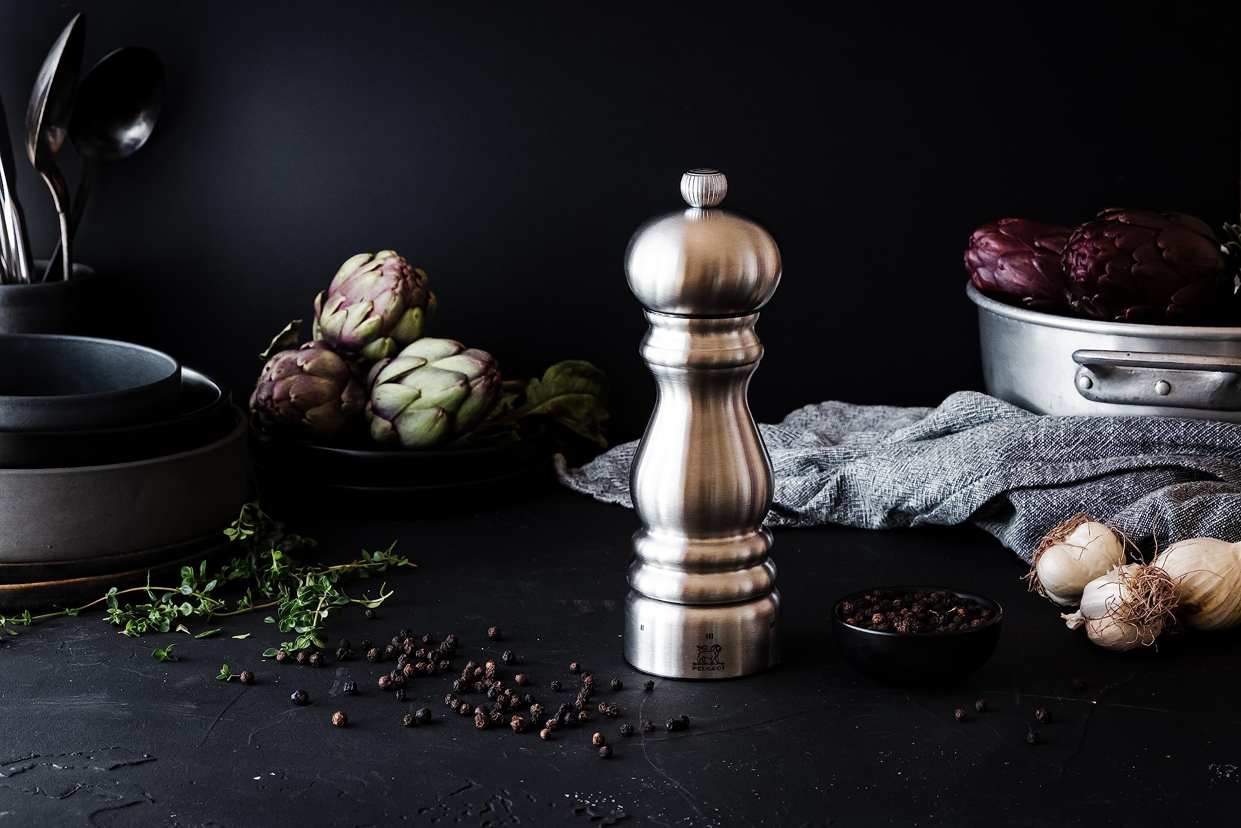 "Peugeot Paris Chef u'Select Stainless Steel 18cm - 7"" Pepper Mill" (32470)