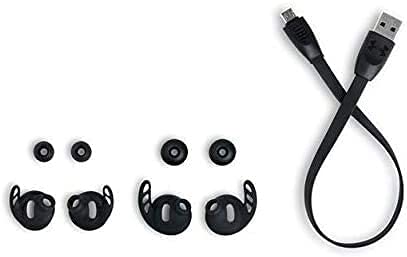 JBL UA True Wireless Flash Sport in-Ear Headphones On-The-Go Bundle with Deluxe CCI Premium Case (Black)