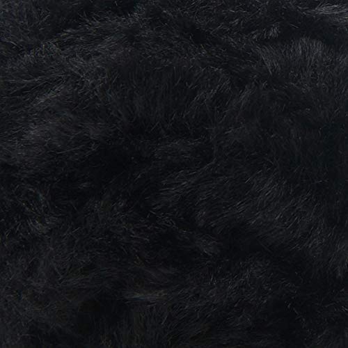 (1 Skein) Lion Brand Yarn Go for Faux Thick & Quick Bulky Yarn, Black Panther