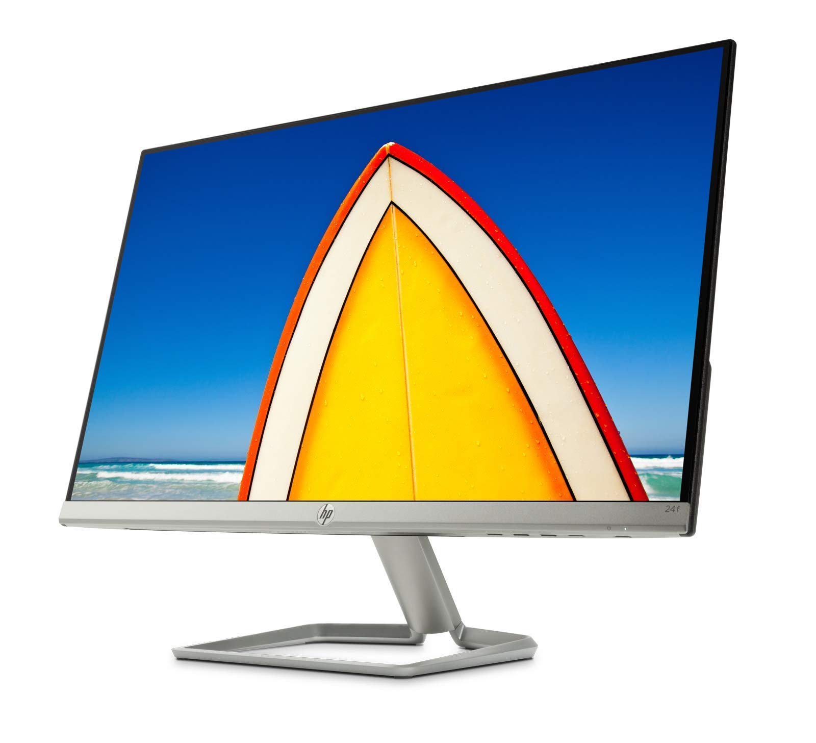 HP 24f 24" Ultra Slim Bezels Monitor HDMI VGA 1080p IPS w/AMD FreeSync - 2XN60AAT (Renewed)