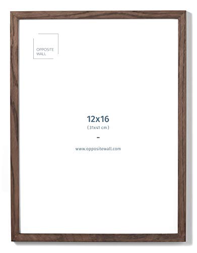 (12x16 in | 31x41 cm) Dark Oak Solid Oak Wood Picture Frame Poster Frame Wall Photo Frame