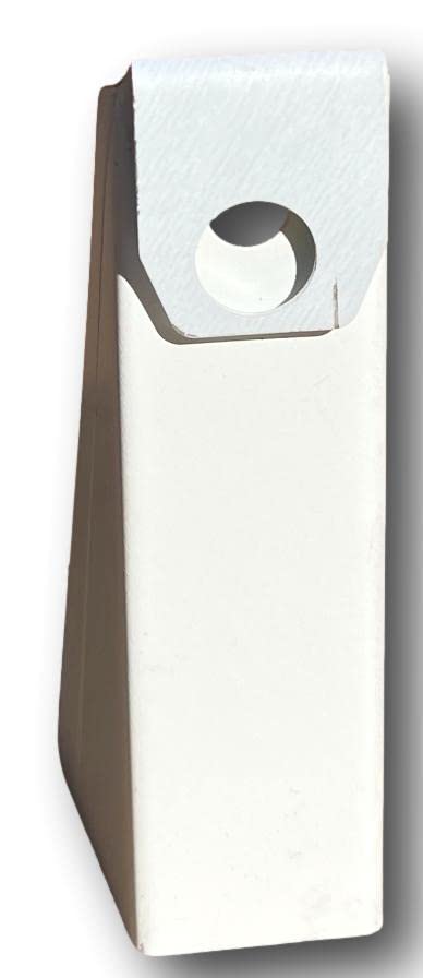 (10 Pack) K-TEC White Aluminum Gutter Wedge for 5 Inch K-Style Gutters- Use to Level Your Rain Gutters When Fascia is at an Angle for 3/12 Through 5/12 Roof Pitch. Larger Wedges Available from K-TEC