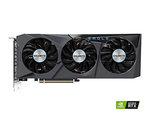 Gigabyte GeForce RTX 3070 Eagle OC 8G (REV2.0) Graphics Card, 3X WINDFORCE Fans, LHR, 8GB 256-bit GDDR6, GV-N3070EAGLE OC-8GD Video Card