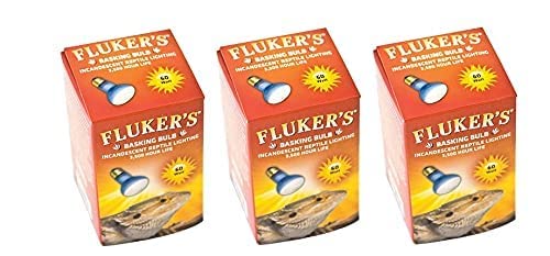(3 Pack) Fluker's Basking Spotlight Bulbs for Reptiles - 60 Watt